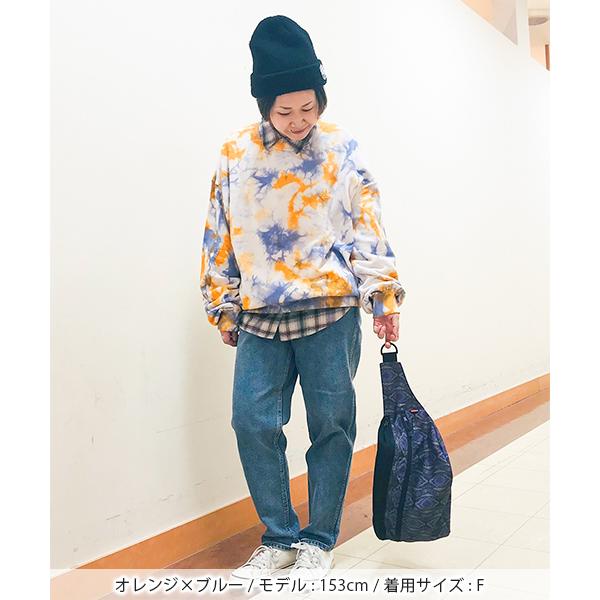 チチカカ STEPMARK ステップマーク EDWIN エドウィン コラボ トレーナー トップス レディース 長袖 無地 タイダイ EDWINコラボ スウェットプルオーバー kwjcb307 ...