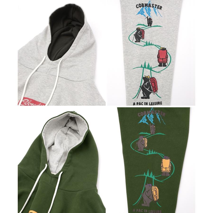 チチカカ COBMASTER コラボ クライミングコブベアプルオーバー ／ プルパーカー スウェット トップス レディース メンズ 男女兼用 秋 冬 長袖 オーバーサイズ 袖プリント ...