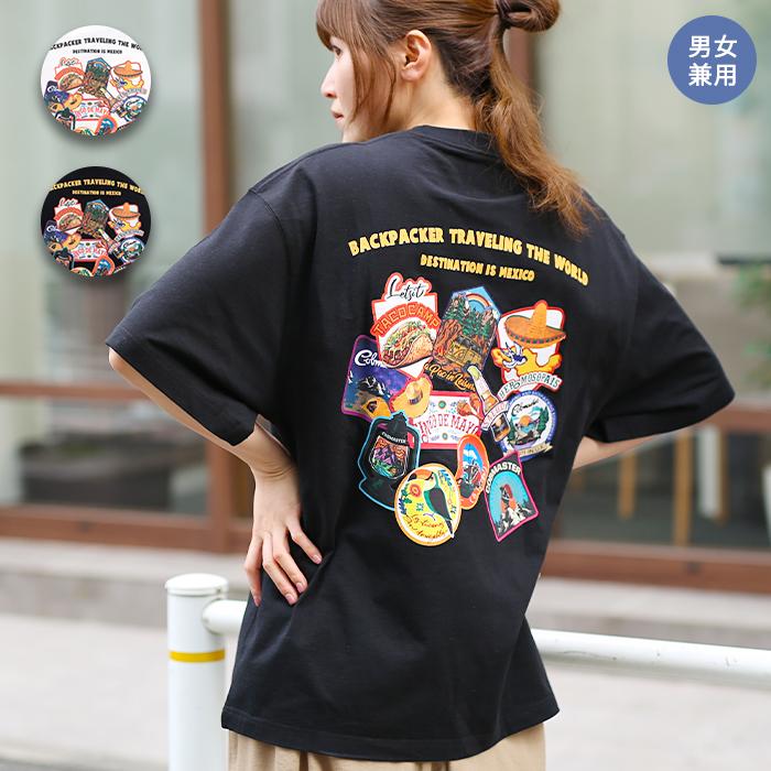 チチカカ（TITICACA） COBMASTER コラボ メキシコモチーフワッペンTシャツ ／ カットソー 男女兼用 半袖 綿100％ 吸水速乾 コブマスター コブベア プリント M L ...