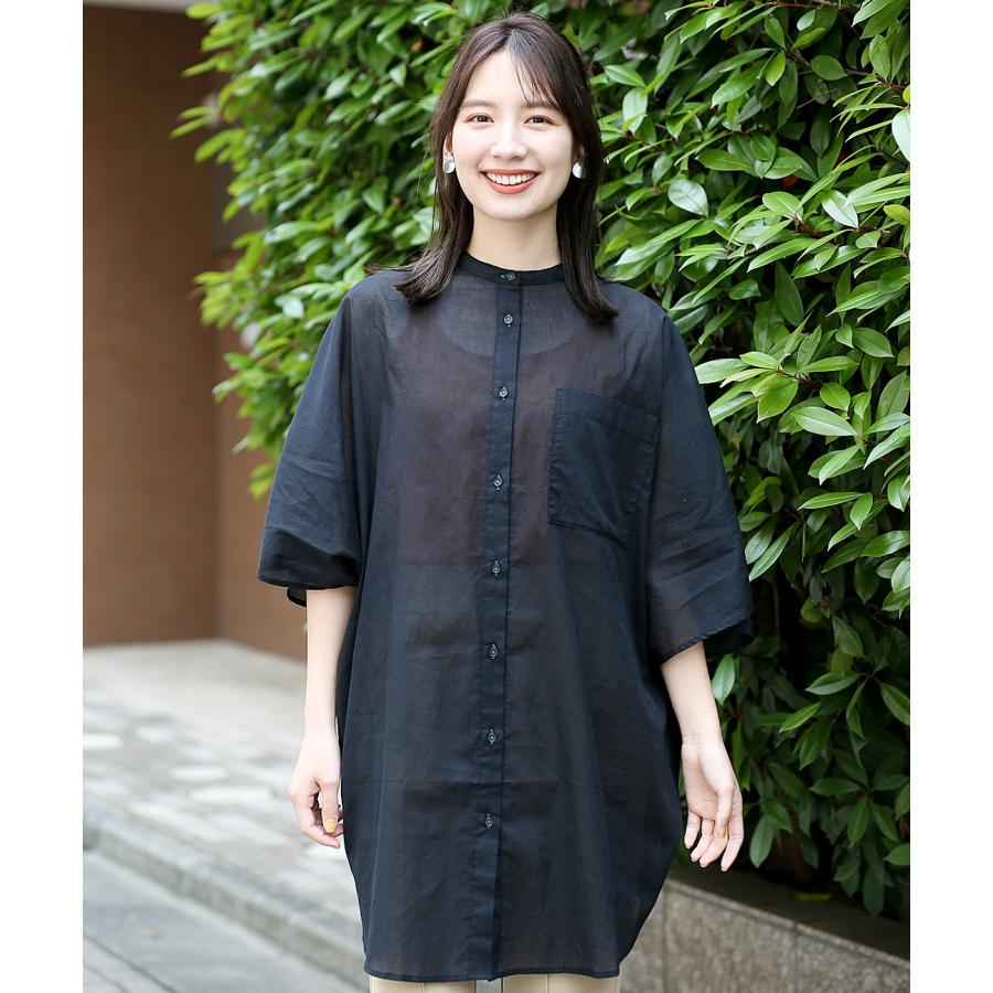 チチカカ ビッグポンチョシャツ(大きいサイズ) ／ チュニックシャツ トップス レディース 春 夏 15号 LL 3L 大きめサイズ 半端袖 ...