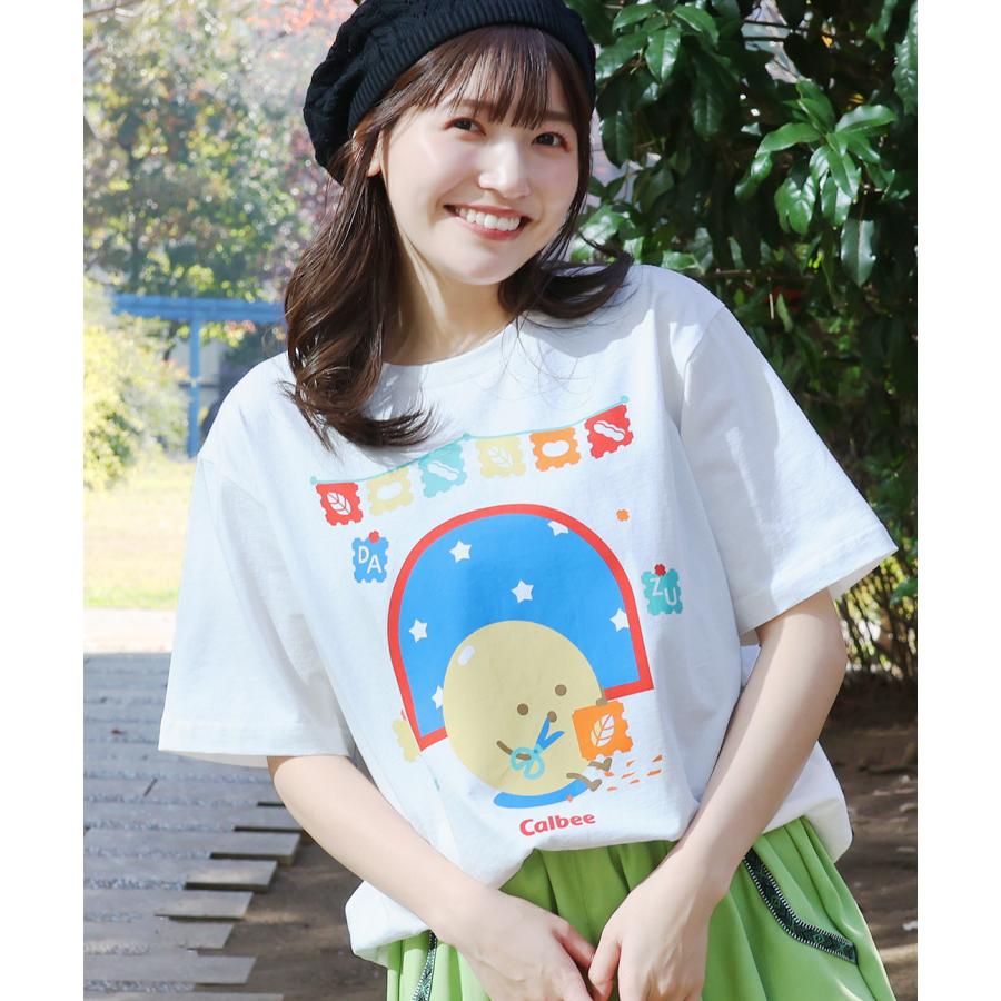 チチカカ 「カルビー」コラボレーション第2弾Tシャツ ／ Calbee カルビー miino ミーノ トップス 男女兼用 春 夏 半袖 クルーネック プリント カットソー プルオーバー ...