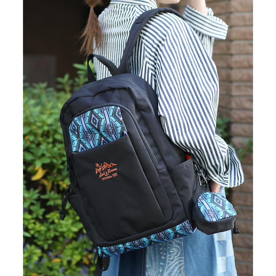 ポーチコンビリュック ／ リュックサック バックパック A4 大容量 16L はっ水 撥水 デイパック かばん レディース 男女兼用 ユニセックス ポーチ付き 収納力 : znscbb7007 ...