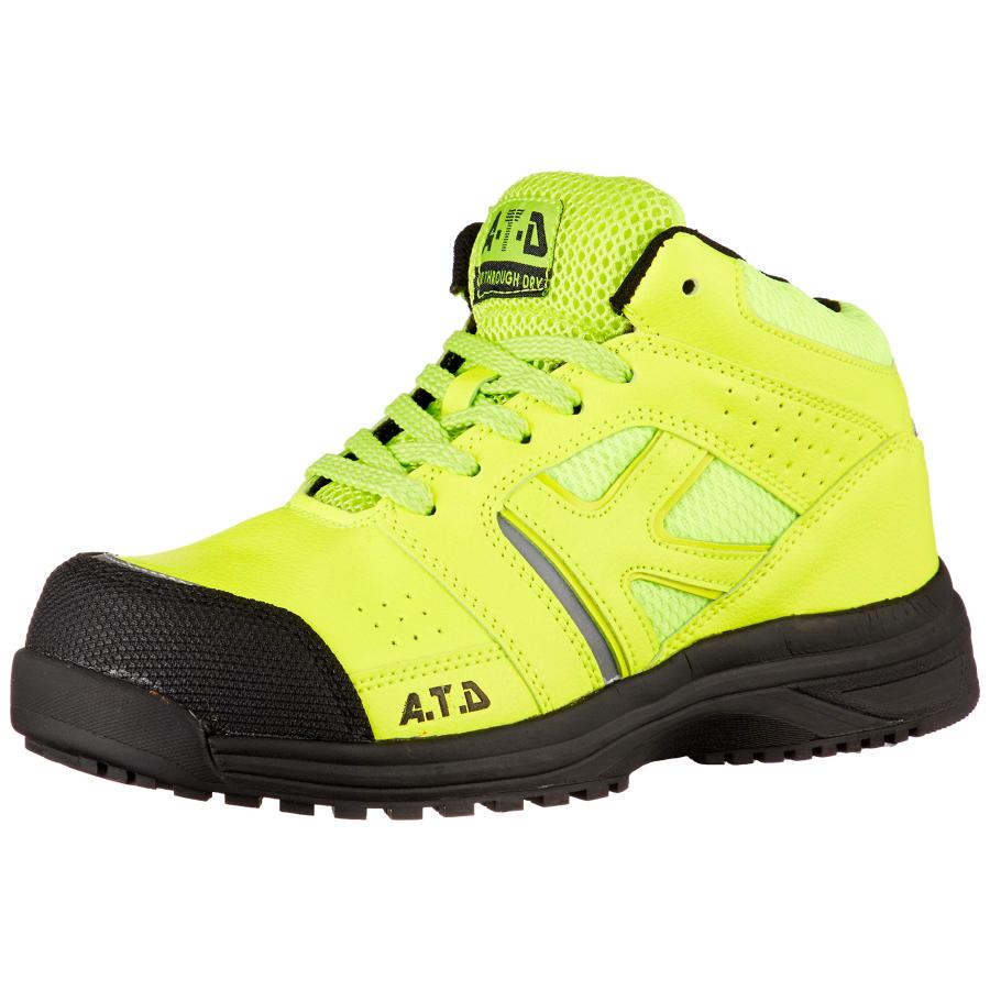 キタ 安全靴 作業靴 メガセーフティ メッシュハイカットタイプ MG-5680 ライム 25.5 cm 3E : TJDショップ - 通販 - Yahoo!ショッピング