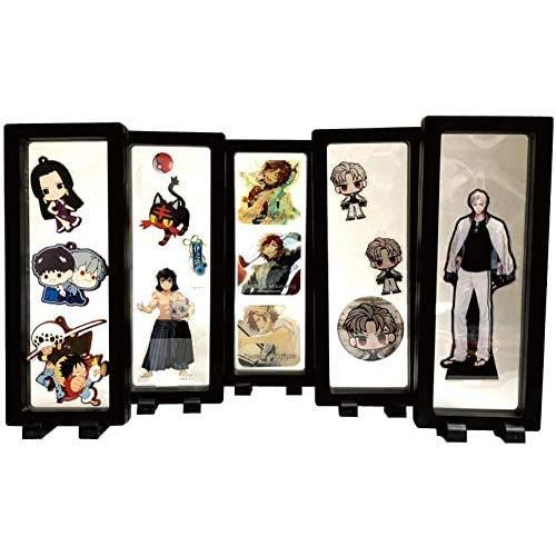 ディスプレイスタンド 5個セット アクリルキーホルダー ラバーストラップ ディスプレイケース 展示ホルダー アクキー ラバスト 缶バッジ S : TJDショップ - 通販 - Yahoo!ショッピング