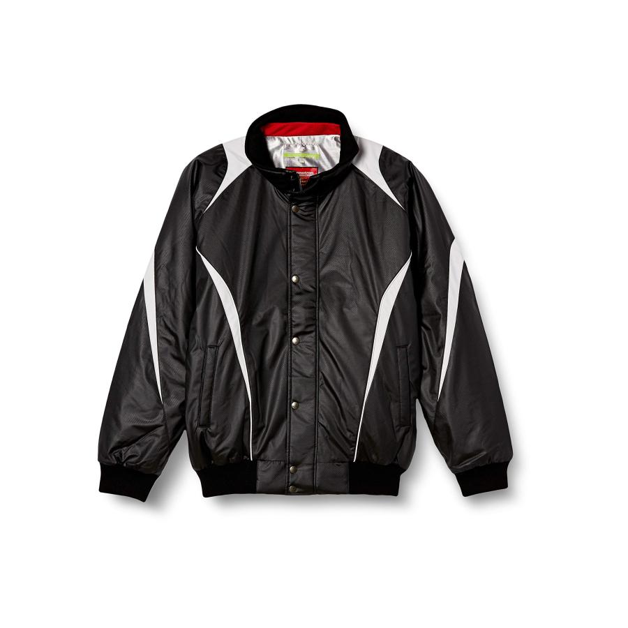 エスエスケイ ジャケット 蓄熱グラウンドコート フロントフルZIP+ボタン比翼付き（中綿 メンズ ブラック×シルバーグレー (9095) S :20231227182613-02193:TJD ...