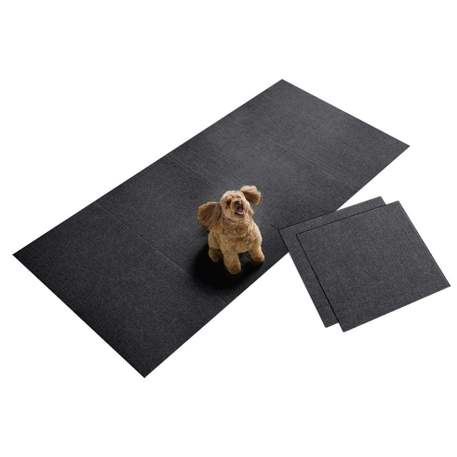 日本製 撥水 消臭 洗えるサンコー ずれない ジョイントマット 大判 45×45cm ダークグレー 10枚 カーペットタイプ おくだけ吸着 : TJDストア - 通販 - Yahoo!ショッピング