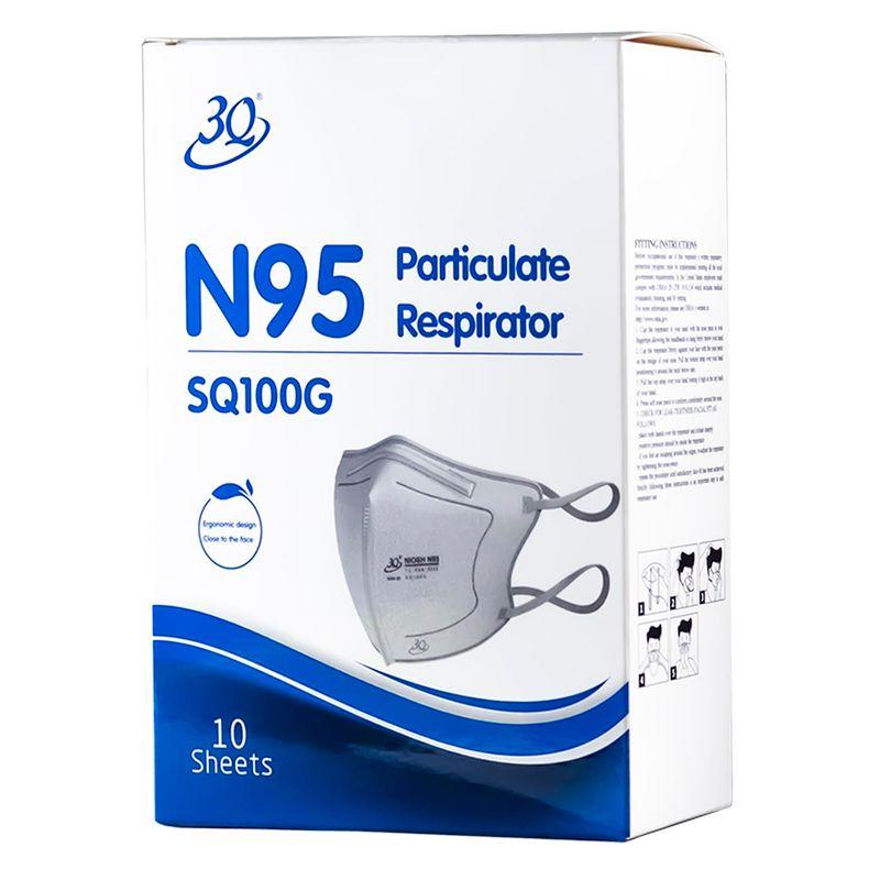 N95マスク SQ100Gs NIOSH認証 個包装マスク 10枚 医療機関・介護施設採用品 : TJDストア - 通販 - Yahoo!ショッピング