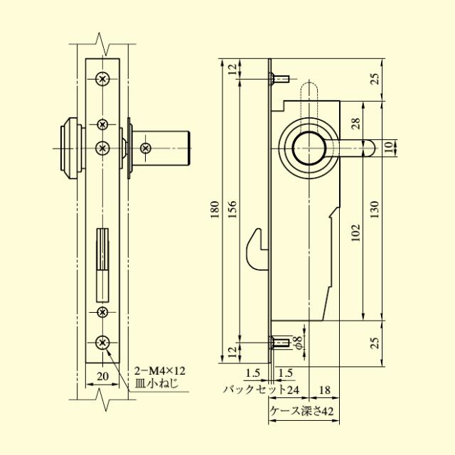 MIWA SL77-8 SL77型 引戸錠 狭框引戸 鎌錠 表示器付 表示錠 トイレ錠 バックセット24mm 扉厚33mm〜37mm ステンレス 美和ロック : TK HOPE ヤフー店 ...