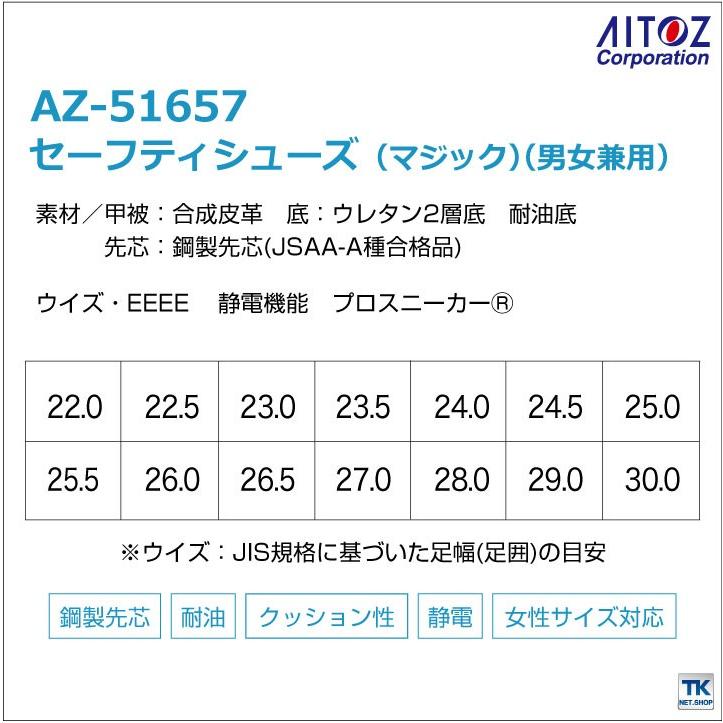 セーフティシューズ 安全靴 樹脂先芯 マジックテープ タルテックス 男女兼用 メンズ レディース アイトス AITOZ 作業用靴 スニーカー ...