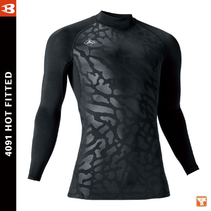 BURTLE (2025年新色)バートル 長袖 ストレッチ インナー 秋冬 裏起毛 インナーシャツ 仕事服 作業着 おしゃれ かっこいい (ネコポス) (即日出荷) bt-4091 ...