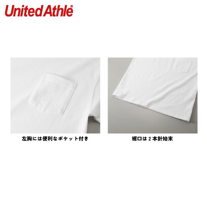ユナイテッドアスレ 半袖Tシャツ ビッグシルエット 厚手 ポケット付 カジュアル ストリート スポーツ 加工用 グッズ United Athle cb-4412-01 : スポーツインナー ...