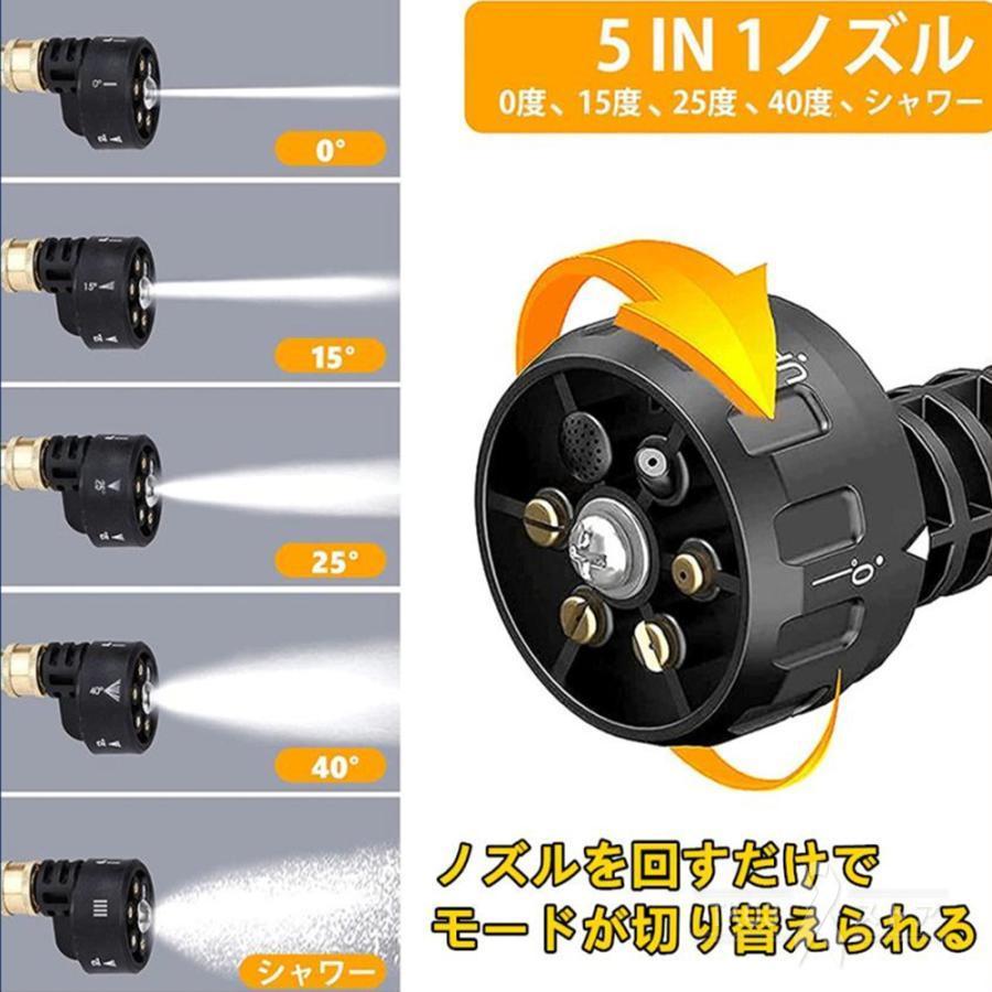 高圧洗浄機 コードレス 充電式 マキタバッテリー対応 フルセット 家庭用 自吸タイプ 5in1 収納ケース付き バッテリー付き 高水圧 高性能 軽量 洗車 水道接続 : TK03ストア ...