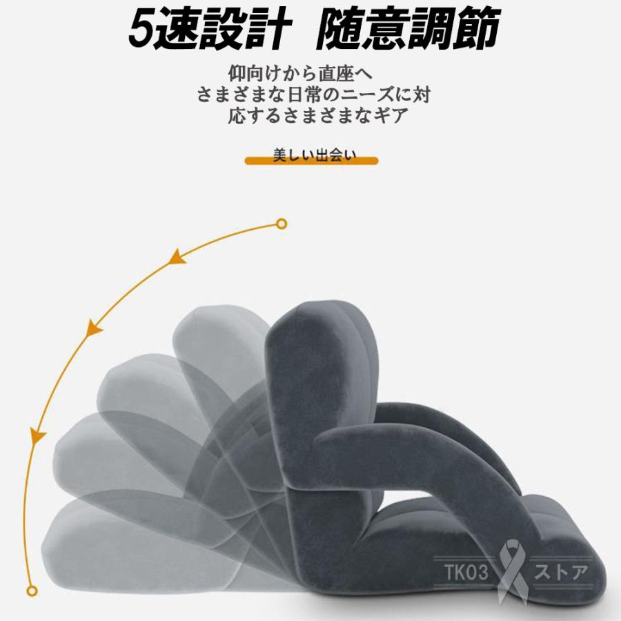 座椅子 おしゃれ 腰痛 ハイバック肘掛付き コンパクト コンパクト 生活 リクライニング もこもこ ソファ座椅子 一人掛け リクライニング :jj-zyz-02:TK03ストア - 通販 ...