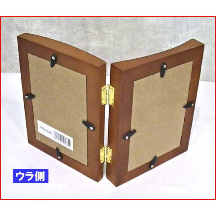 フォトフレーム サービス判 L判 木製 天然木 ペア サービス判 2枚 縦向き 2連 卓上用 写真立て ギフト プレゼント 0717-11 母の日 贈り物 : 写真立てと雑貨・TKコレクション ...