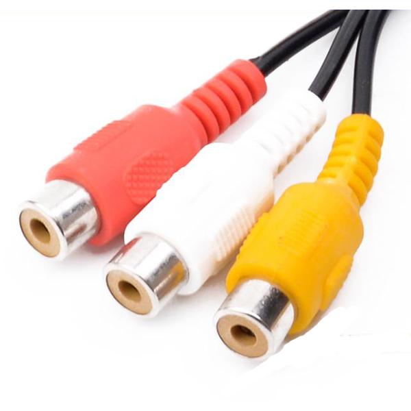 4極3.5ピンプラグ - 3RCA 15cm 4極3.5ピンプラグ(オス)-RCA(赤白黄メス) AVケーブル変換 (DZ4) : ドリンク ...