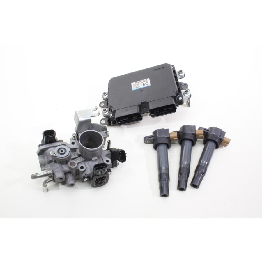 DA64V エヴリィバン 5型 H22年式 K6A NA ECU 33910-56M2 スロットルボディー ISCV コイル DL3 セット ...