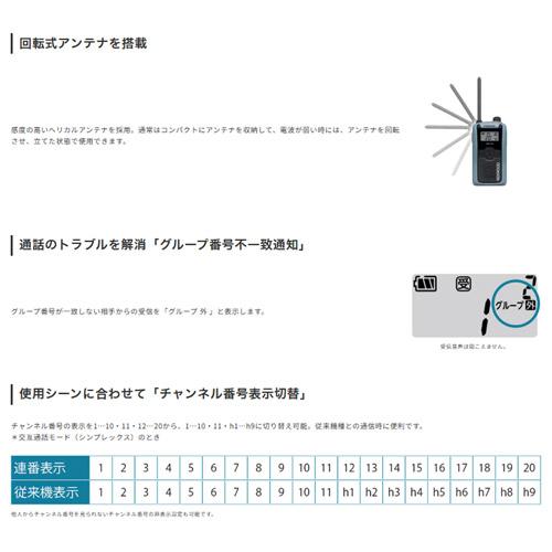 JVCケンウッド ケンウッドKENWOOD UBZ-LU20 デミトスDEMITOS 特定小電力トランシーバー インカム イヤホンマイクおまけ付 4色から選べます : e-通販TKS ...