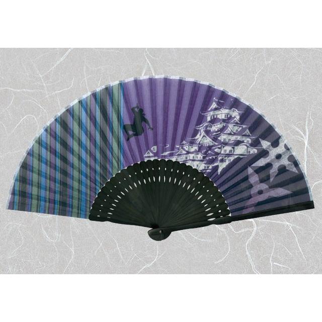 布扇子 Cool Japan 城 忍者 和柄 扇子箱付 松寿庵 :matsu-8351:TL-STARしのびや - 通販 - Yahoo!ショッピング