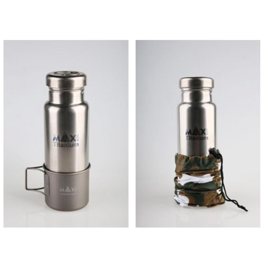 MAXI｜Titanium water bottle 800ml : THE MOUNTAIN EDITIONS - 通販 - Yahoo!ショッピング