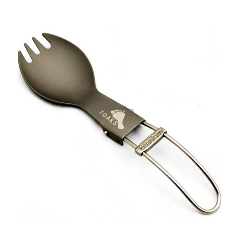 TOAKS トークス TITANIUM FOLDING SPORK [SLV-06] チタニウムフォールディングスポーク : THE ...