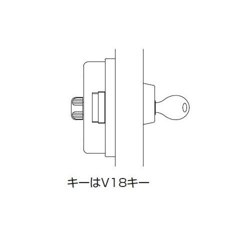 GOAL ゴール 面付本締錠 V-MDU-5 V18ディンプルキー 扉厚24mm〜61mm : TMKオンラインショップ - 通販 - Yahoo!ショッピング