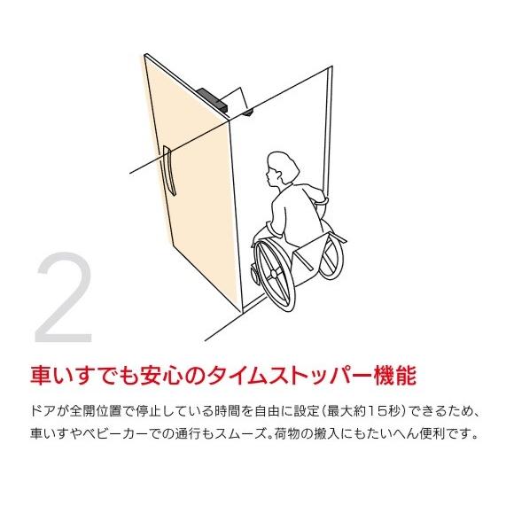 リョービ RYOBI RUCAD ラクアド RU-010P ドア電動開閉装置 少し開けると電動で開く タイムストッパー付 ブラック色 : TMKオンラインショップ - 通販 - Yahoo ...
