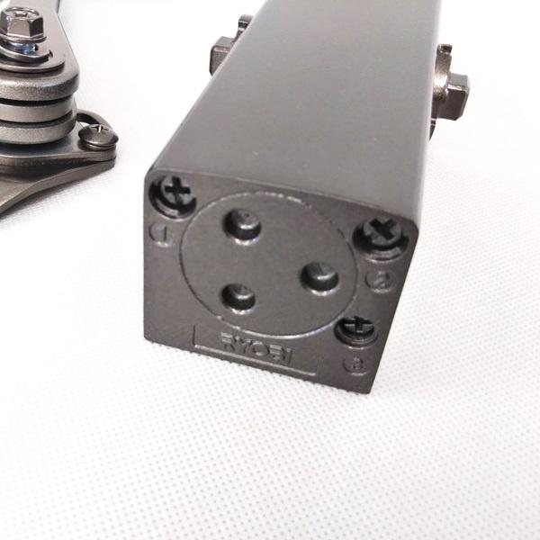 リョービ 取替用ドアクローザー S-201P（ドア重量30Kg以下）/S-202P（ドア重量45Kg以下） パレレル型 ストップ付 ブロンズ RYOBI/NHN/MIWA/NEWSTAR他 ...