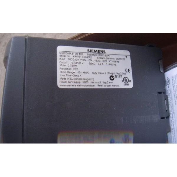 @シーメンス SIEMENS MM420 6SE6420-2AB17-5AA1 0.75KW 220V #ZL02 : p212843757630 : TMMストア2 - 通販 - Yahoo ...