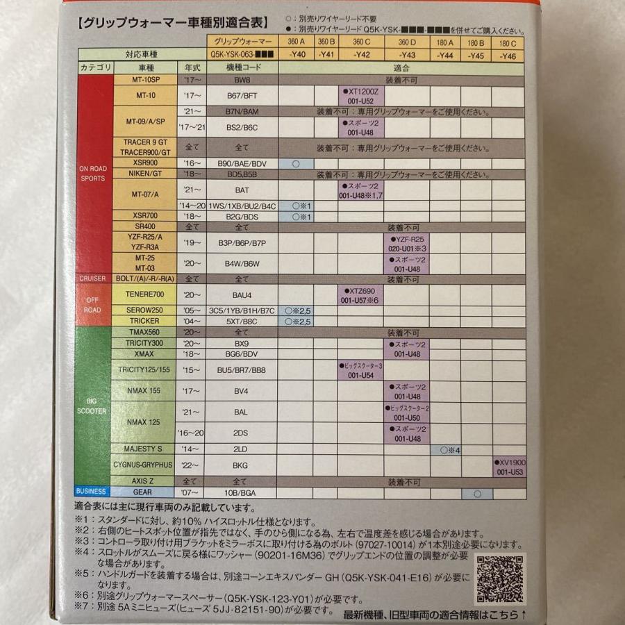 ヤマハ 純正 グリップウォーマー 180B Q5K-YSK-063-Y45 GEAR / VOX BW'S JOG VINO 等 : ティーモータース - 通販 - Yahoo!ショッピング