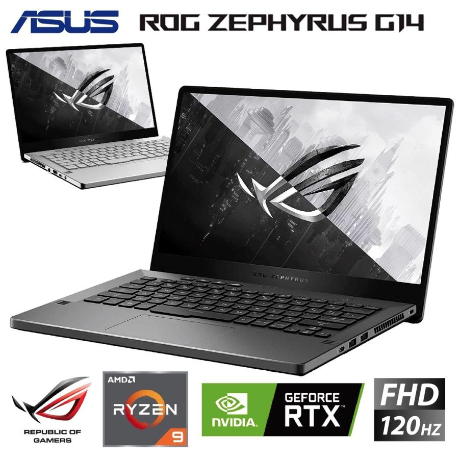ASUS ROG G14 GA401IV ゲーミング ノートパソコン Ryzen 9 GA401IV-R9R2060 (10) : 10001521 : Tマート - 通販 - Yahoo ...