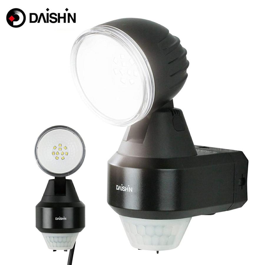 大進 DLA-N4T100 スタンダード LED センサーライト 1灯式 400ルーメン AC コンセント式 DAISHIN (06) : 10002600 : Tマート - 通販 ...