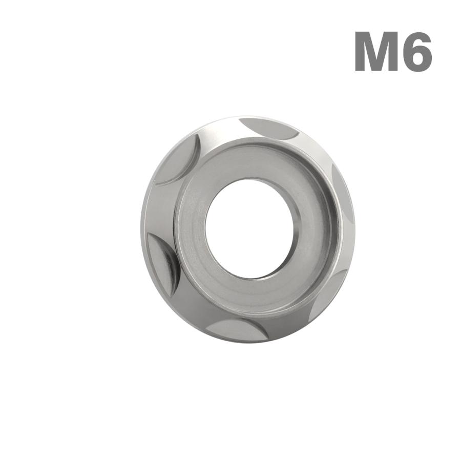 チタンワッシャー M6 外径14mm 枠径11mm フジツボ型ワッシャー シルバーカラー JA1665 : TECH-MASTER バイクテン - 通販 - Yahoo!ショッピング