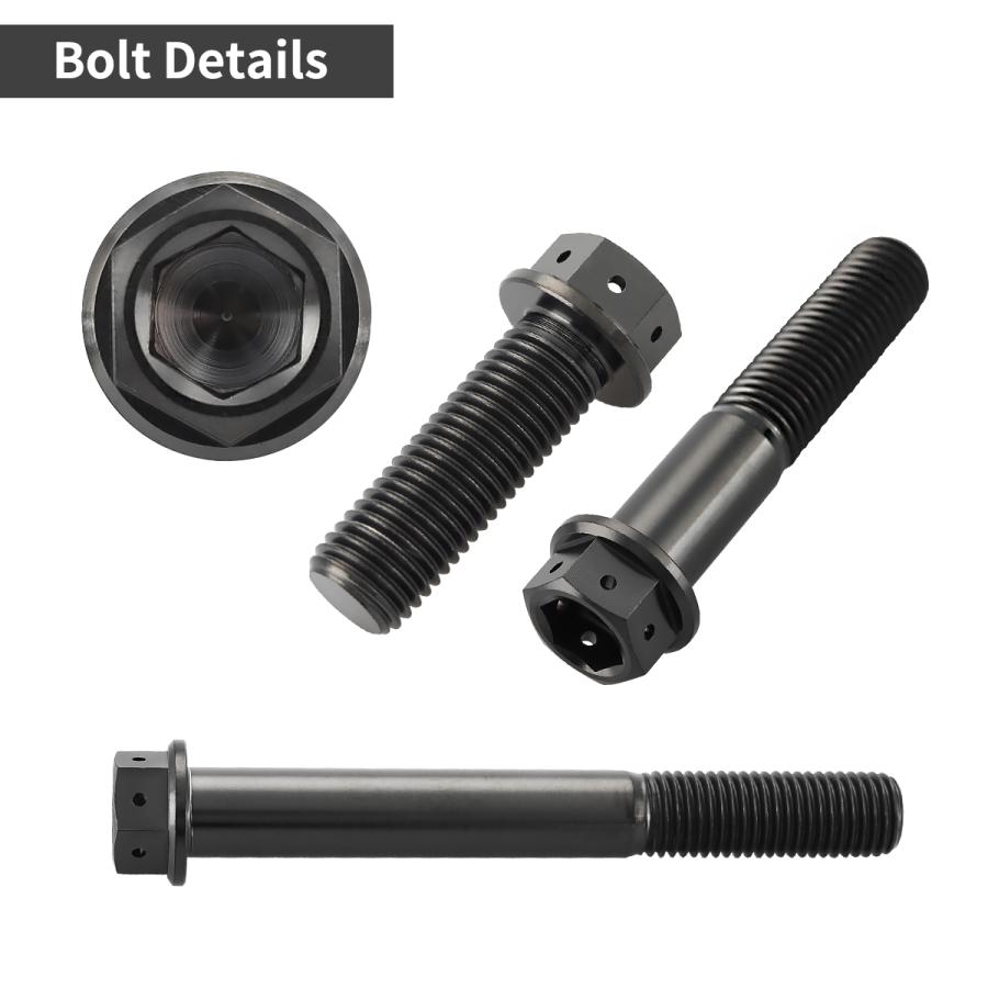 チタンボルト M10×25mm P1.25 六角ボルト フランジ付き キャップボルト ブラック 1個 JA1761 : TECH-MASTER バイクテン - 通販 - Yahoo!ショッピング