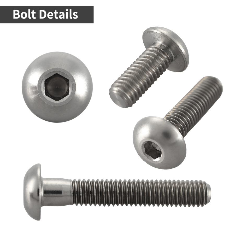 チタンボルト M5×10mm P0.8 トラスヘッド 六角穴付き シルバーカラー 1個 JA585 : ja585 : TECH-MASTER バイクテン - 通販 - Yahoo!ショッピング