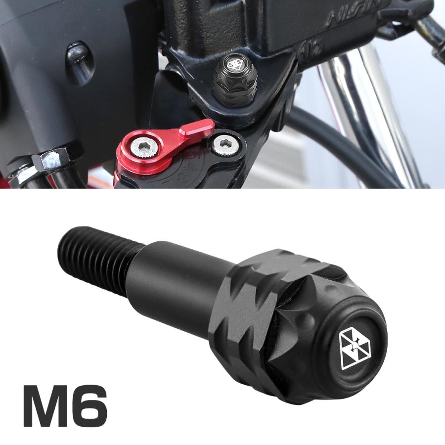 バイク ハンドル レバーボルト ピボットボルト Φ8×16mm M6 P1.0 ステンレス マットブラック S-1054-BK : TECH-MASTER バイクテン - 通販 - Yahoo ...