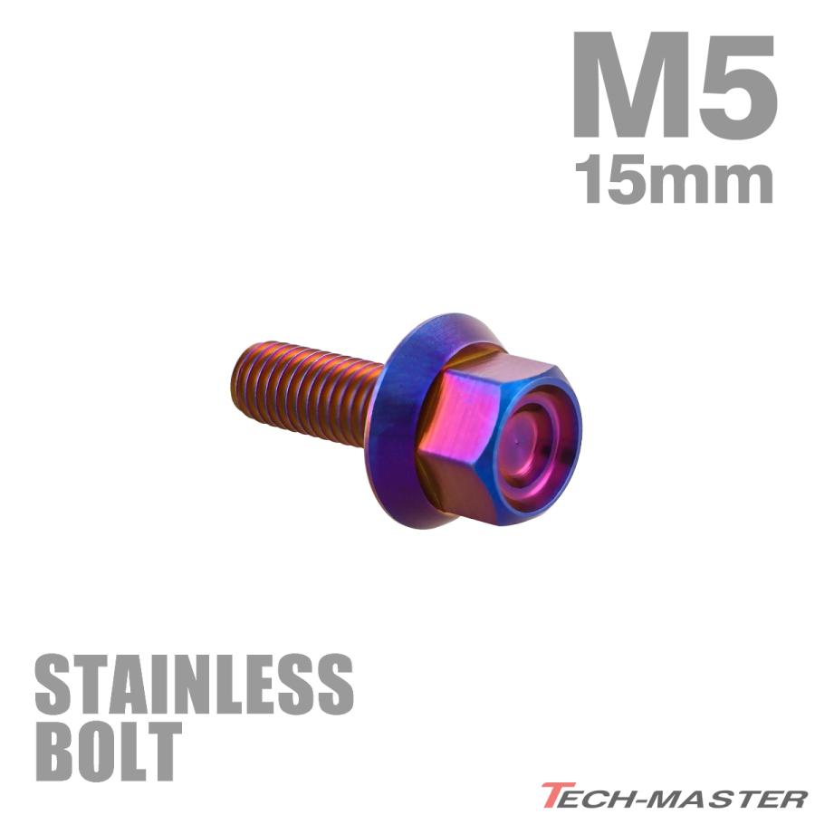 ステンレスボルト M5×15mm P0.8 フランジ付き 六角ボルト CNC ヘキサゴンヘッド 焼きチタンカラー TB1241 : TECH-MASTER バイクテン - 通販 - Yahoo ...