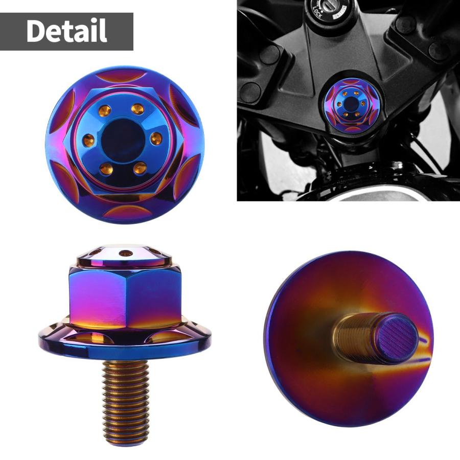 ステアリング ステムボルト M10 P1.25 汎用 ステンレス製 焼きチタンカラー TH0140 : th0140 : TECH-MASTER バイクテン - 通販 - Yahoo!ショッピング