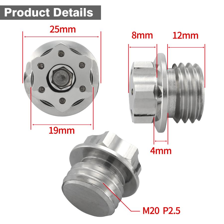 オイルフィラーキャップ M20 P2.5 汎用 ホンダ ヤマハ カワサキ等 ステンレス シルバー TH0263 : th0263 : TECH-MASTER バイクテン - 通販 ...