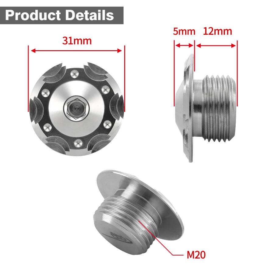 スズキ オイルフィラーキャップ M20 P1.5 汎用 スズキ車汎用 ステンレス シルバーカラー TH0269 : TECH-MASTER バイクテン - 通販 - Yahoo!ショッピング