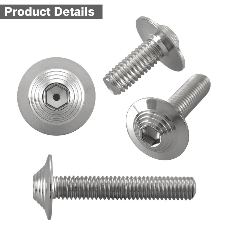ステンレスボルト M5×15mm P0.8 シェルヘッド フランジ付き シルバーカラー TR0894 : TECH-MASTER バイクテン - 通販 - Yahoo!ショッピング