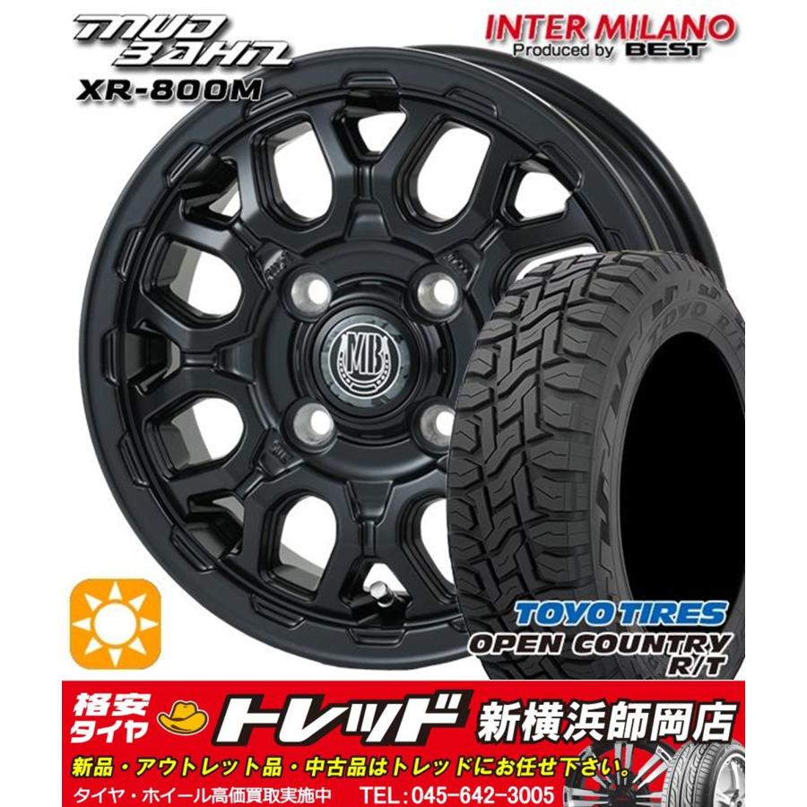 師岡 新品 サマータイヤ4本セット マッドバーンXR-800M 12x4.0J 42 4H100 TOYO OPEN COUNTRY R/T 145/80R12 80/78Nインチ 軽バン等 ...