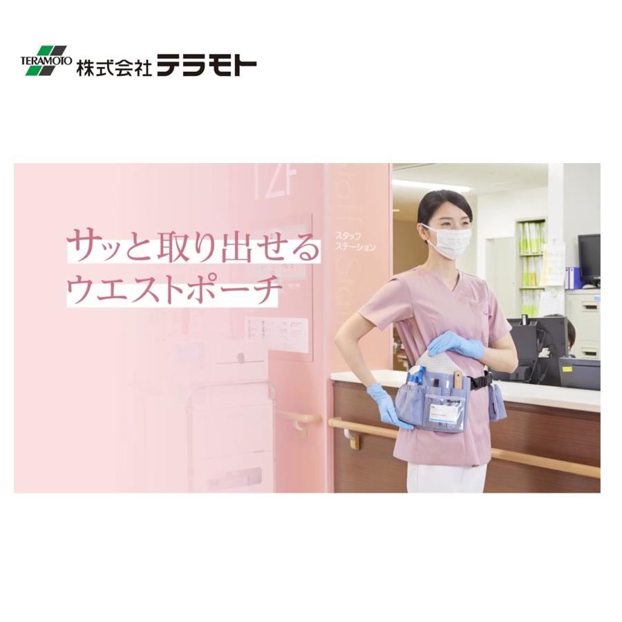 テラモト TERAMOTO デイリークリーンポーチ （1個） 12個ポケット 収納力抜群 ポーチ グレー ブルー DS-985-033 JI 11/25-30ポイント倍々UP : おそうじ ...