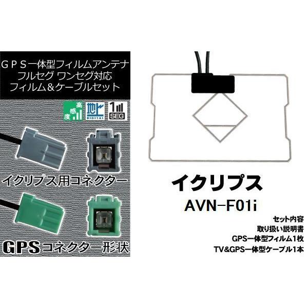 GPS一体型フィルム &GPS一体型アンテナケーブル セット イクリプス ECLIPSE DTVF01 同等品 AVN-F01i 地デジ ワンセグ フルセグ ナビ : トップアンテナストア ...