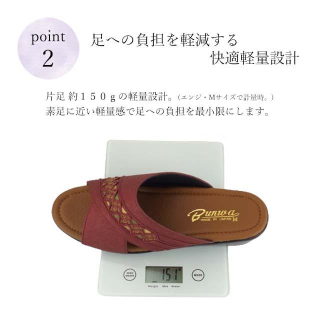 Bunwa 3392 ミュール サンダル レディース つっかけ 前開き 軽い 日本製 国産 幅広 4E EEEE 玄関 ごみ捨て プチプラ おばあちゃん ミセス シニア : 靴のトアレ ...