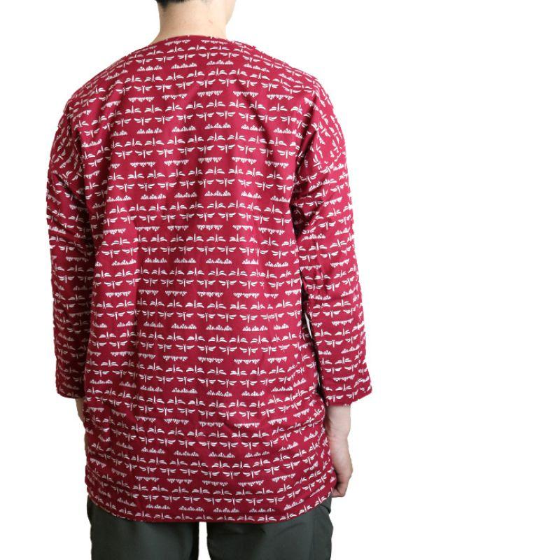 HOOH 和柄鯉口シャツ 5700 207.蜻蛉赤 : 創業1968年 鳶蕨上田 公式ショップ - 通販 - Yahoo!ショッピング