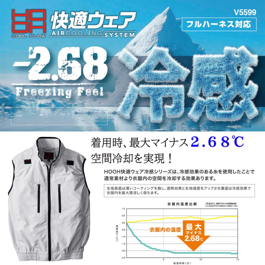 HOOH フルハーネス対応冷感ベスト V5599 : 創業1968年 鳶蕨上田 公式ショップ - 通販 - Yahoo!ショッピング