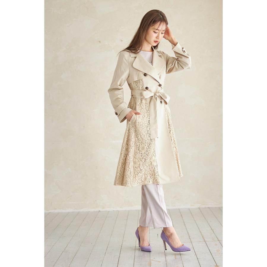 tocco closet ウエストりぼん付きフラワーレース切り替え tocco closet ウエストりぼん付きフラワーレース切り替え