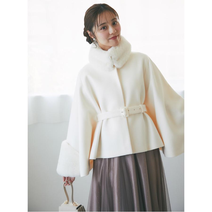 tocco closet 2WAYファー＆ベルト付きケープライクコート 【sandina サンディナ】 : tocco closet - 通販 - Yahoo!ショッピング