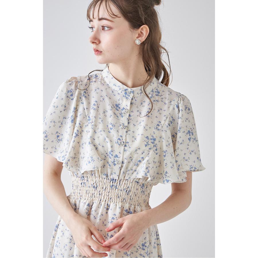 tocco closet ラッフルフリルウエストシャーリングフラワープリントワンピース【josmy ジョスミー】 : tocco closet ...