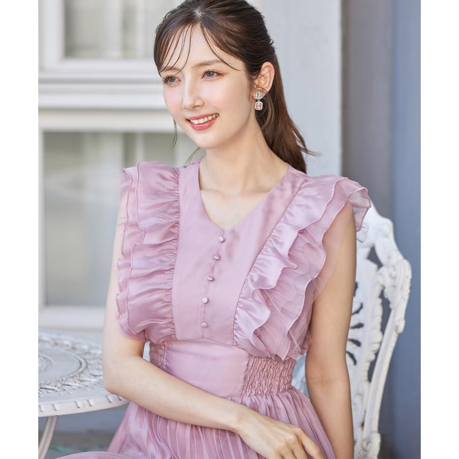 tocco closet ウエストシャーリングチュールフリルプリーツワンピース【rianar リアナー】8/3(土)10：00〜再販決定☆ : tocco closet - 通販 ...